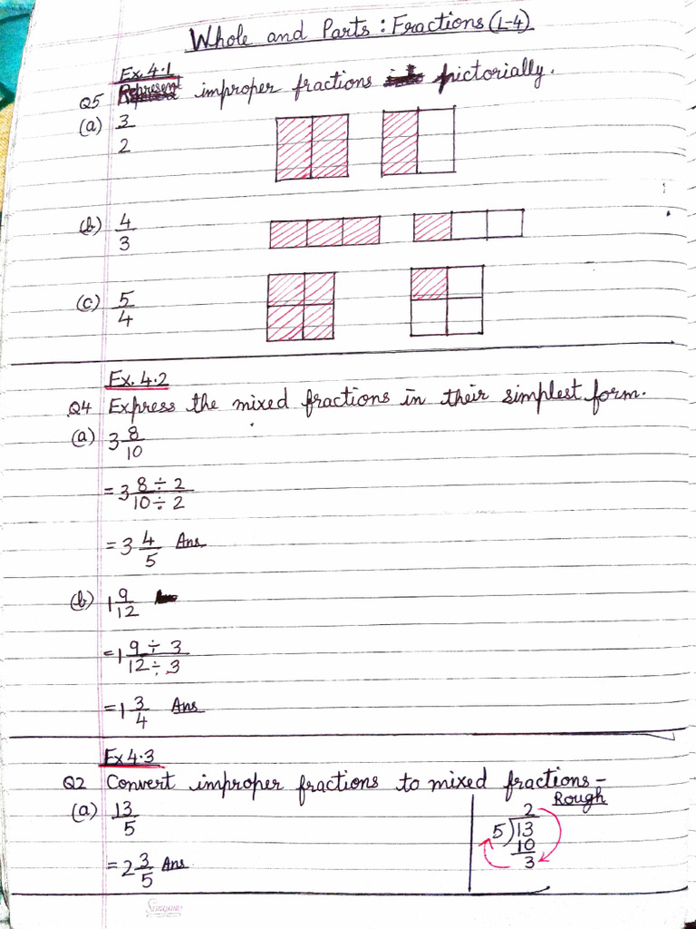 Whole and Parts-Fractions | PDF