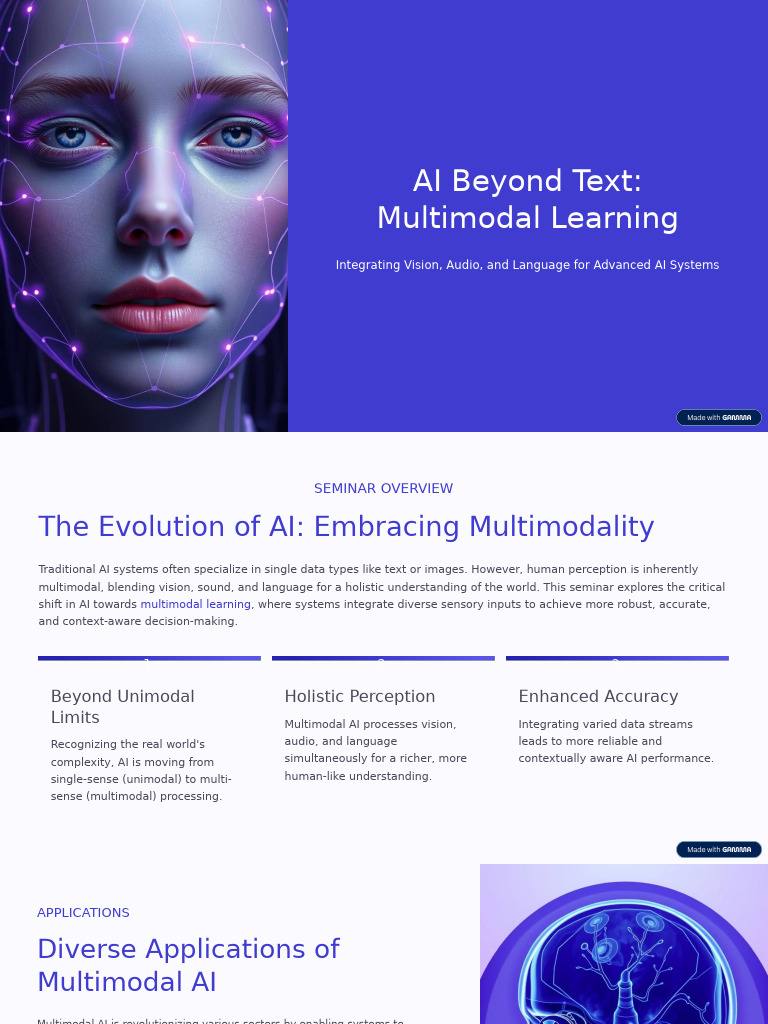 AI Beyond Text Multimodal Learning | PDF | Artificial Intelligence ...