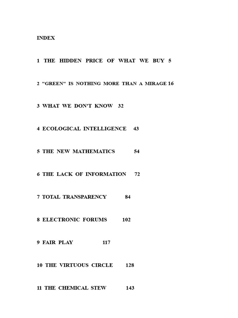 Ecological Intelligence: Consumer Awareness | PDF | Cost Of Living ...