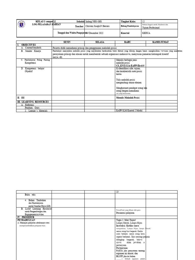 HERRERA-DLL-EAPP-2NDQ-Minggu4 | PDF