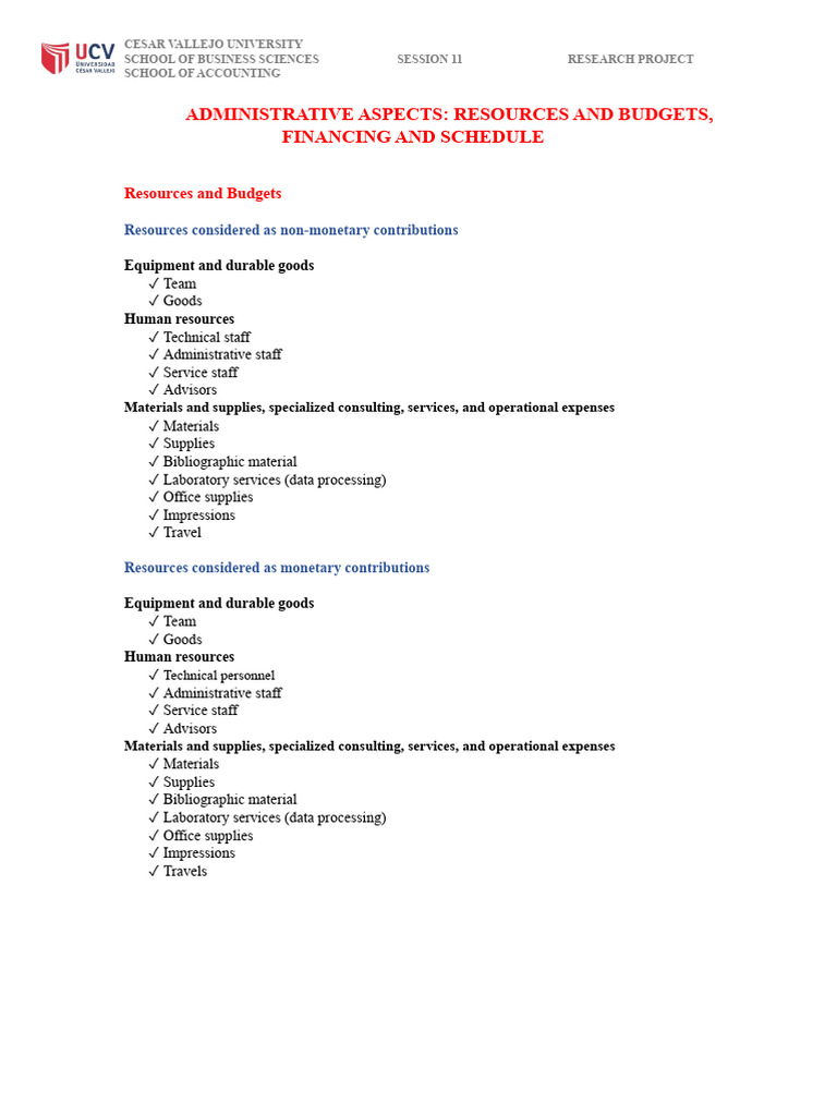 Administrative Aspects and References | PDF