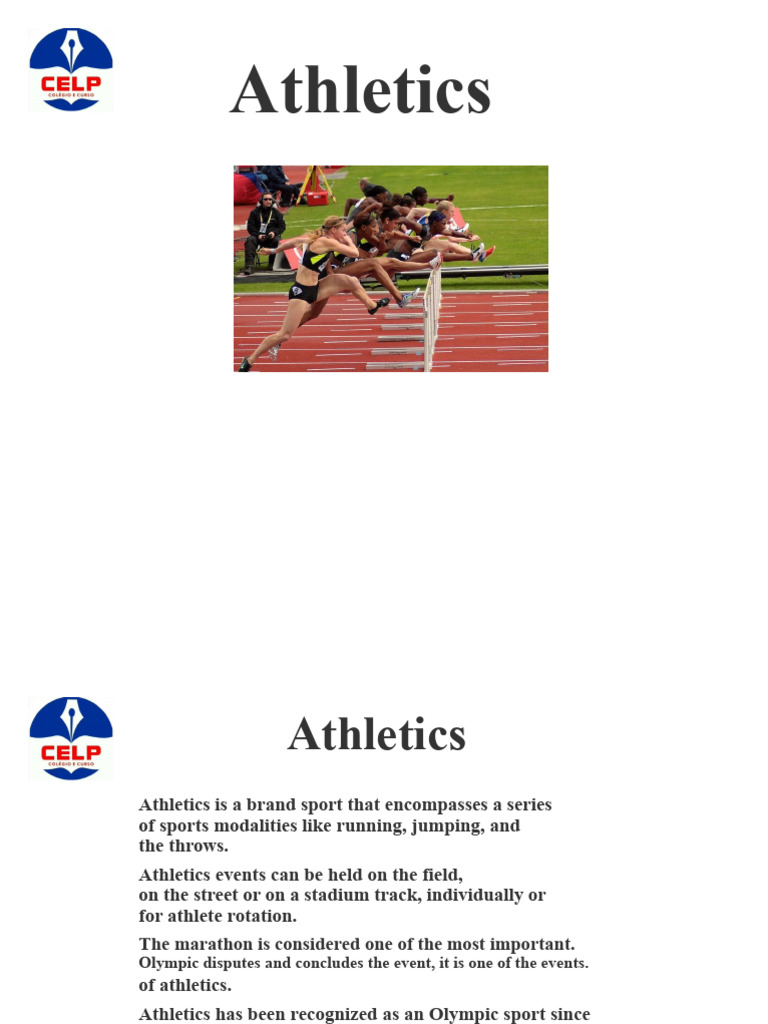 Athletics Slide Lesson | PDF | Track And Field | Sports
