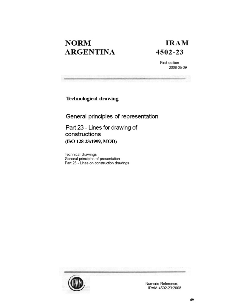 IRAM_4502-23_civil | PDF | Technical Drawing | International ...