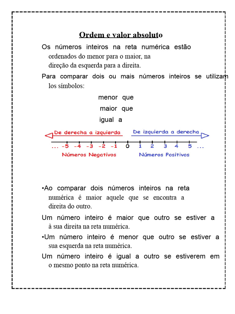 Ordem e Valor Absoluto | PDF