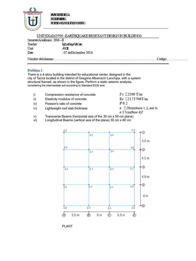 Unit 03 Final Exam Earthquakes | PDF | Earthquake Engineering | Beam (Structure)