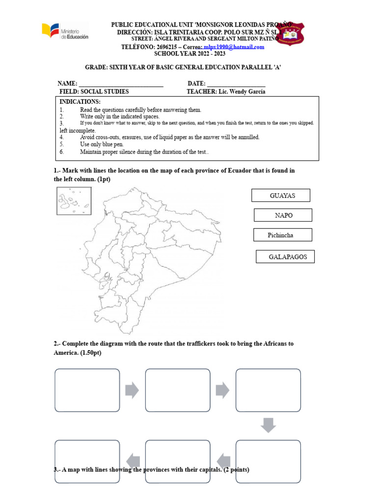 Social Studies Exam | PDF