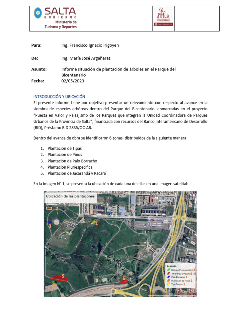 PB - Informe Presentado Por El Parque | PDF | Hormiga