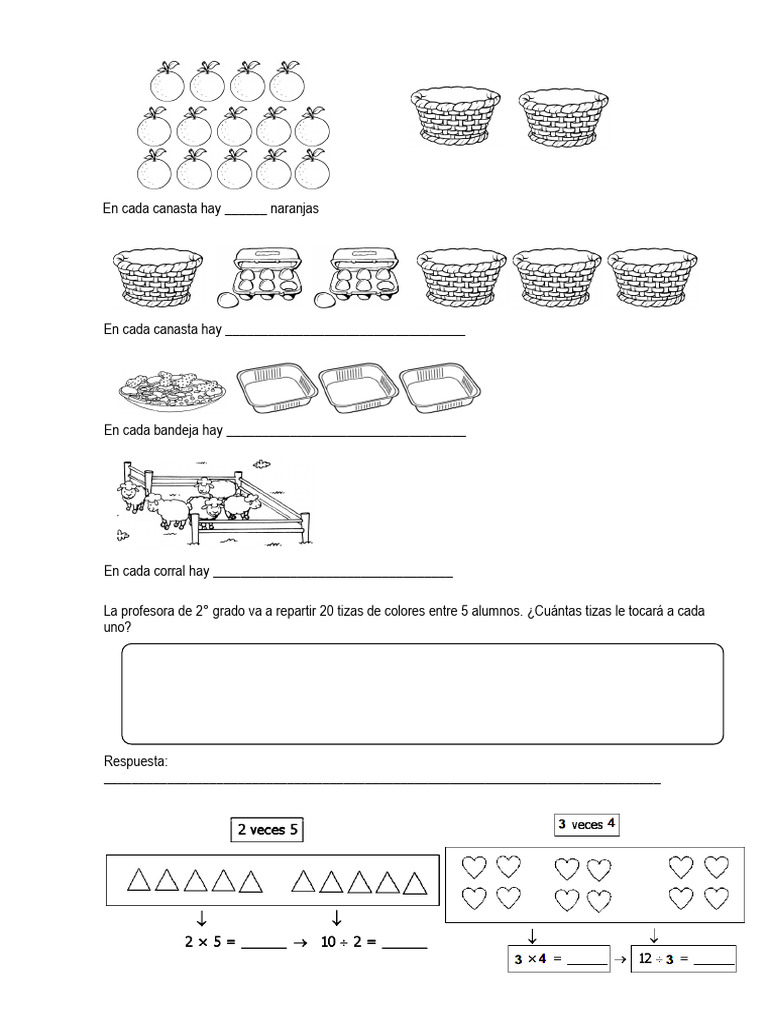 Ejercicios de División para Niños | PDF