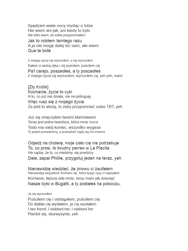 Te Bote (Remix) | PDF