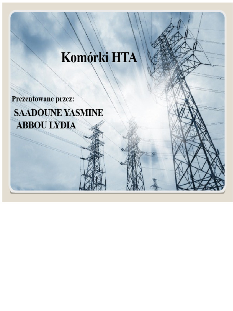 Komórka HTa | PDF