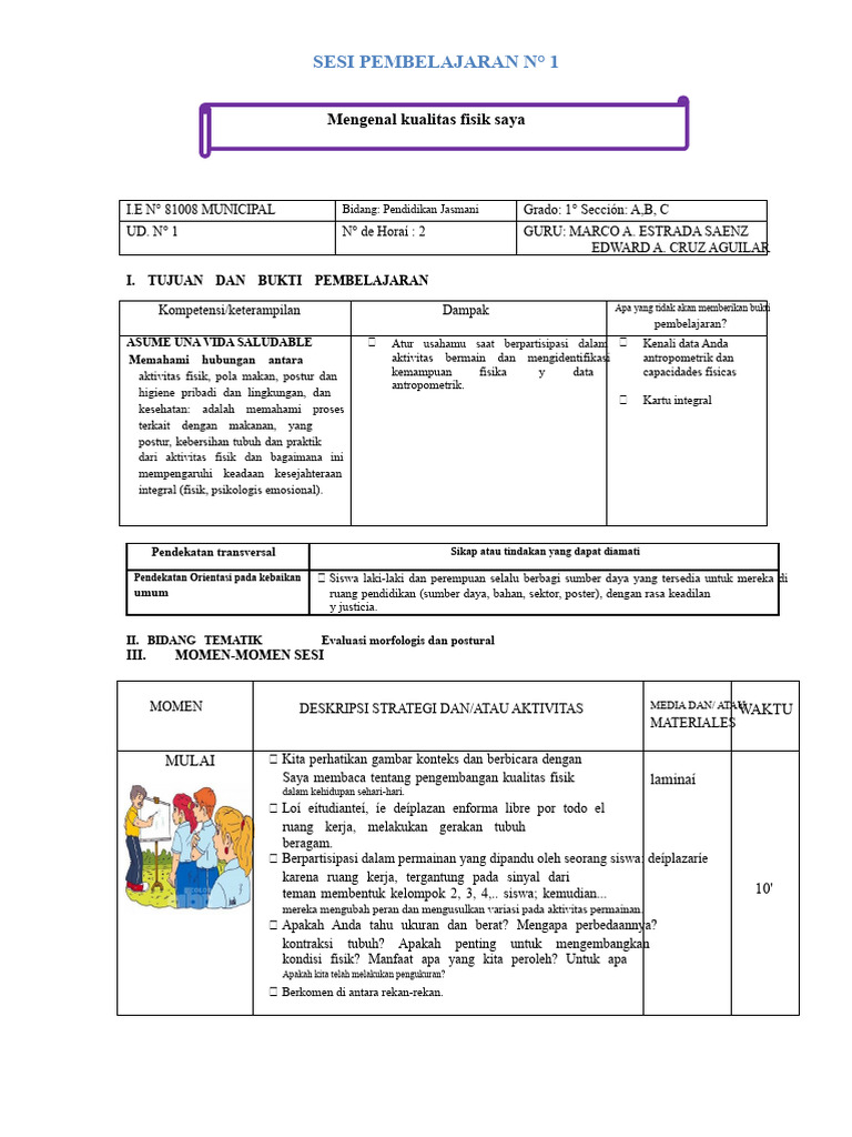 Sesi Belajar #1 Kelas Satu JH | PDF