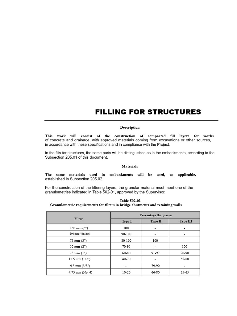 E.T. Structural Fill | PDF | Concrete | Specification (Technical Standard)
