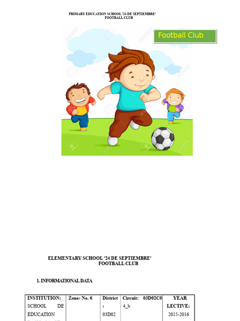 Football Club Project | PDF | Endurance | Learning
