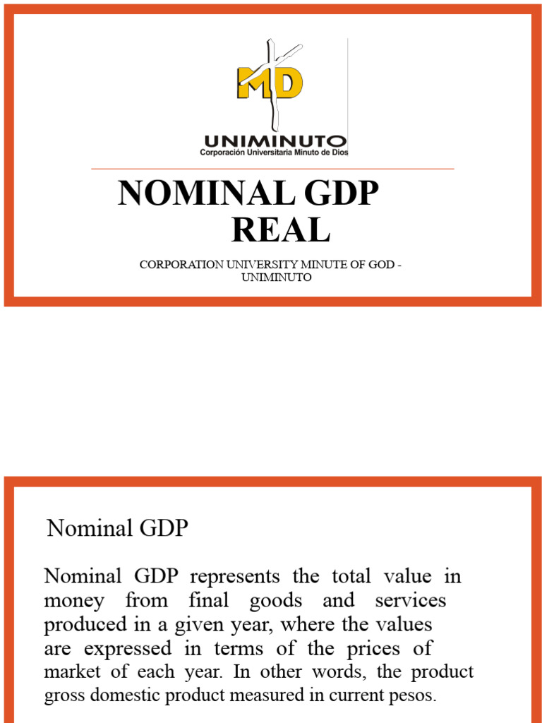 Nominal and Real GDP | PDF | Gross Domestic Product | Real Gross ...