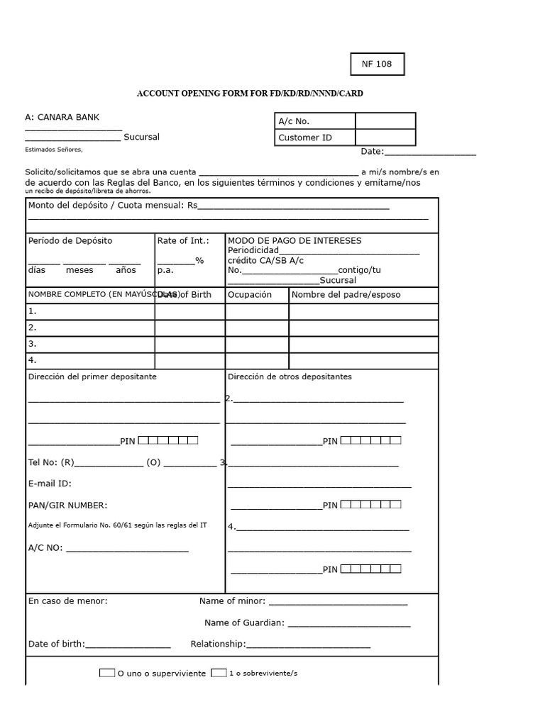 FD RD KD - Form | PDF | Finanzas personales | Servicios financieros