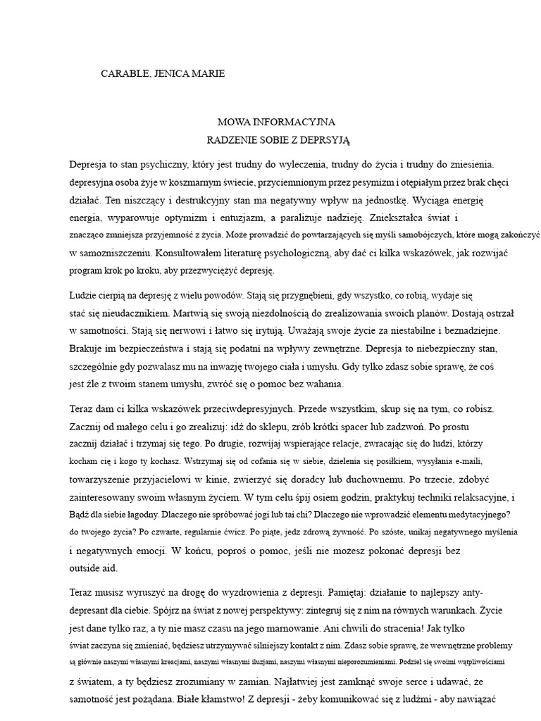 Mowa Informacyjna, Mowa Perswazyjna, Mowa Rozrywkowa | PDF