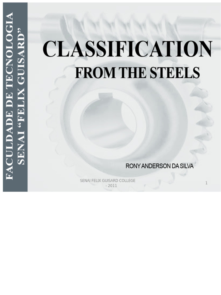 Classification of Ferrous Alloys and Steels | PDF | Steel | Stainless Steel