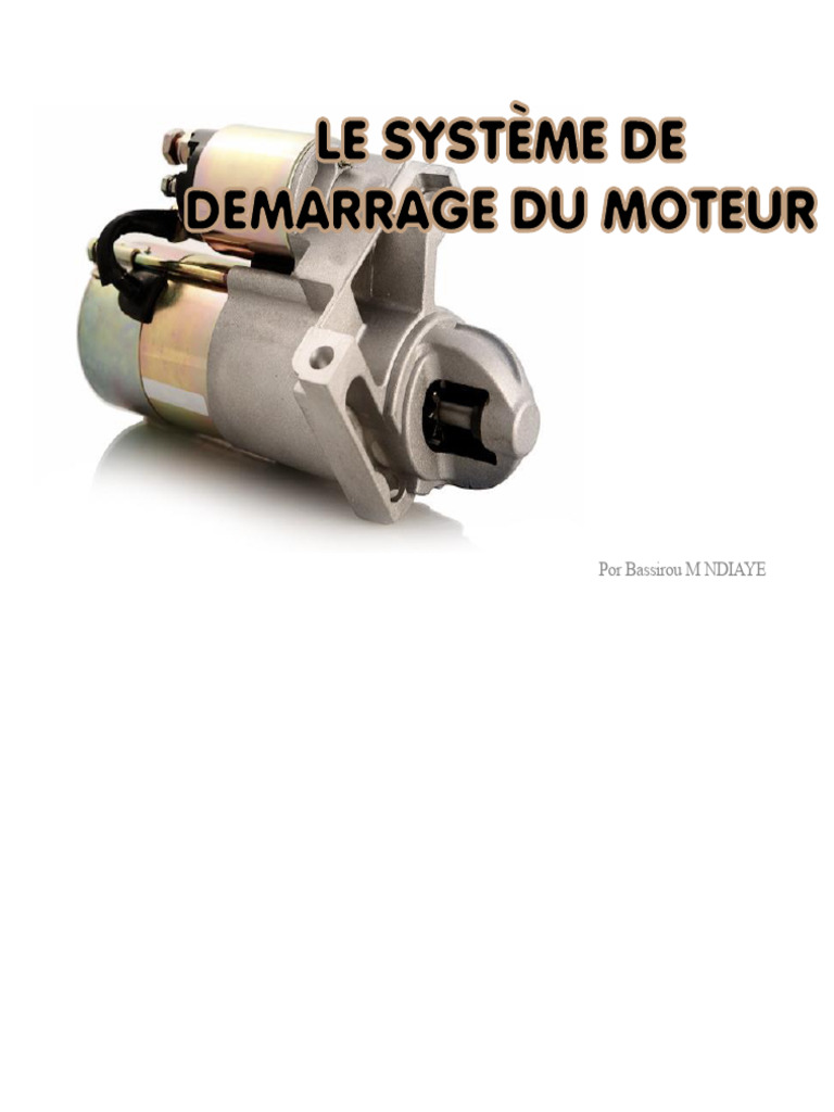 El sistema de arranque del motor | PDF | Relé | Corriente eléctrica