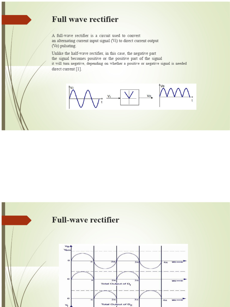 Full Wave Rectifier | PDF | Rectifier | Diode