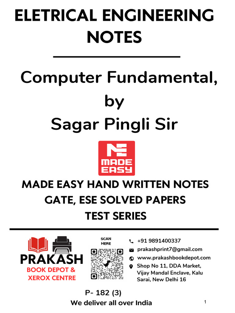 Computer Fundamentals, Sagar Pingili Sir | PDF