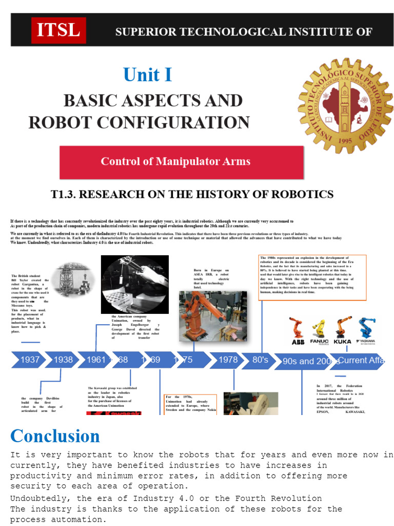 Timeline of Industrial Robotics | PDF | Robotics | Automation