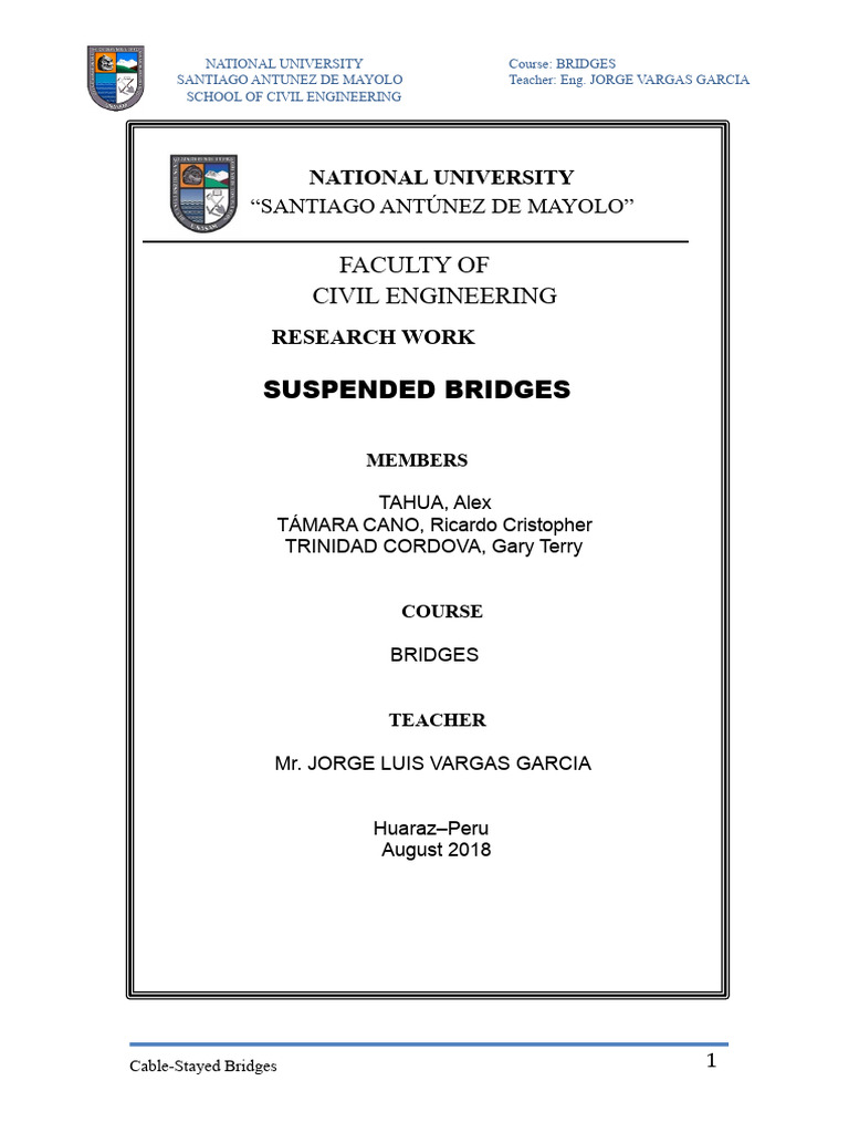 Cable-Stayed Bridges | PDF | Structural Engineering | Civil Engineering