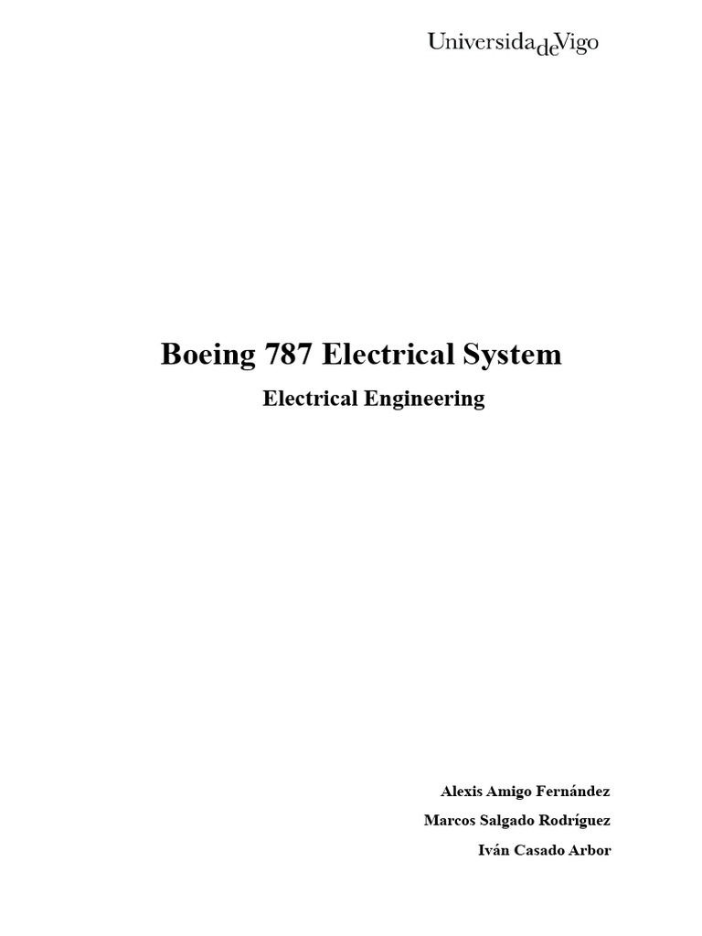 Boeing 787 Electrical System Overview | PDF | Electric Power ...
