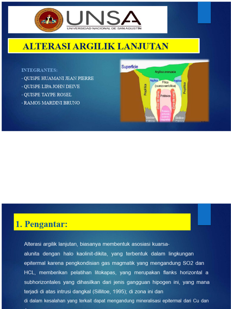 Alterasi-Argilik-Maju. | PDF