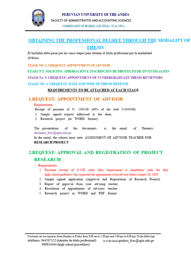 Degree Requirements | PDF | Thesis