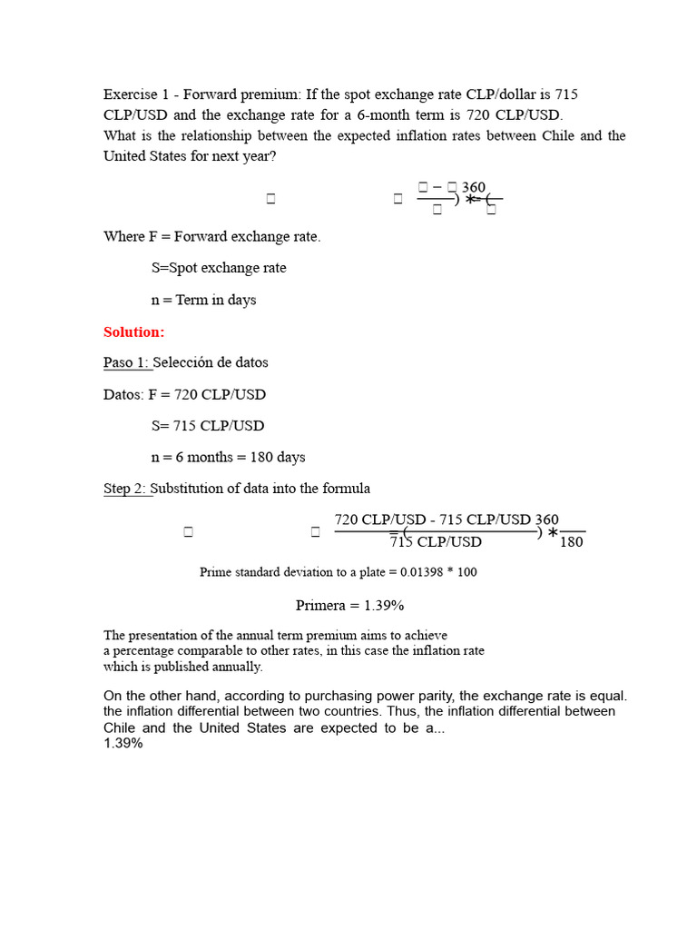 Topic 10 Exercises | PDF | Exchange Rate | United States Dollar