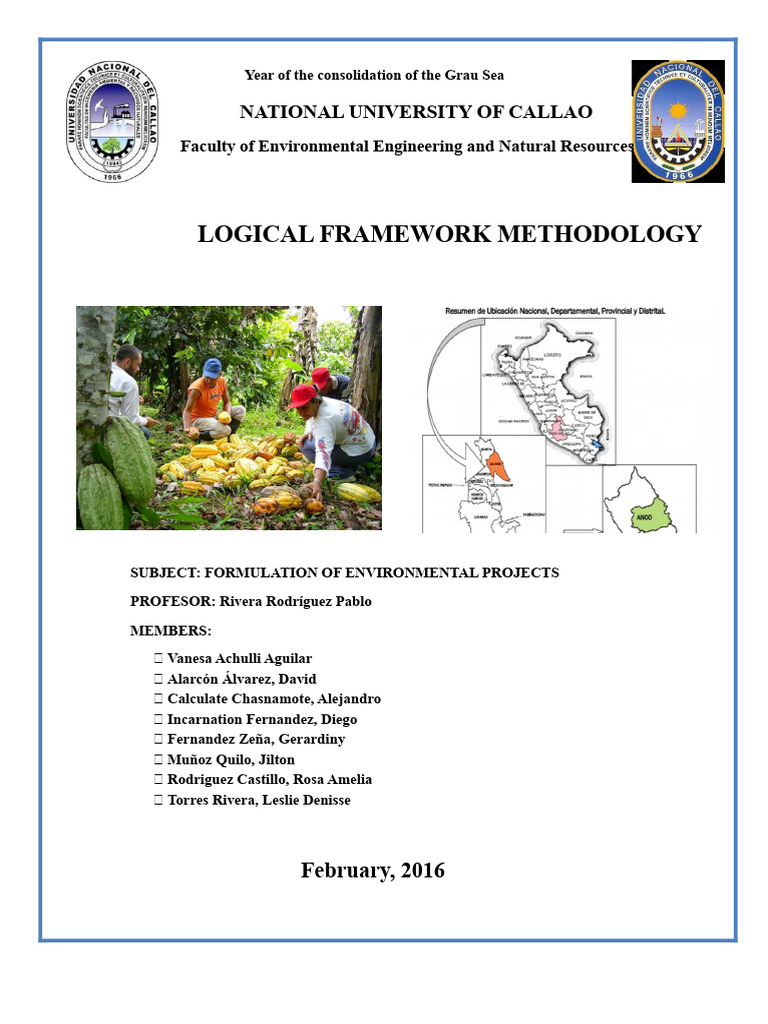 Logical Framework Matrix | PDF | Cocoa Bean | Agriculture