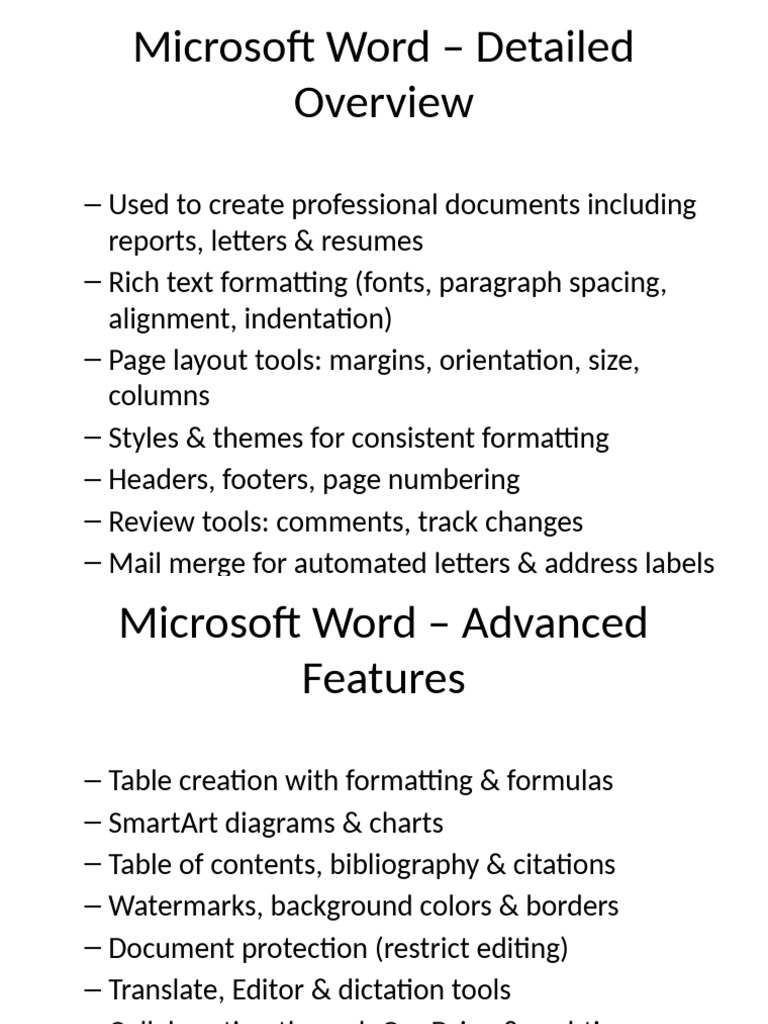 More Detailed Microsoft Office Slides | PDF | Microsoft Excel ...