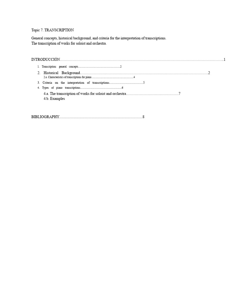 Understanding Musical Transcription | PDF | Orchestras | Concerto