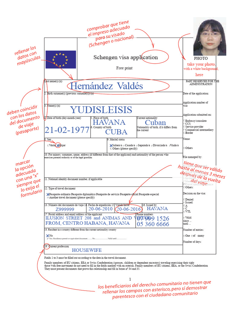 Complete Form Model | PDF | Travel Visa | European Economic Area