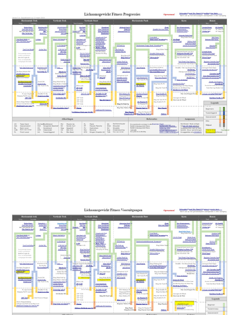 Lichaamsgewicht Fitness Progressies | PDF