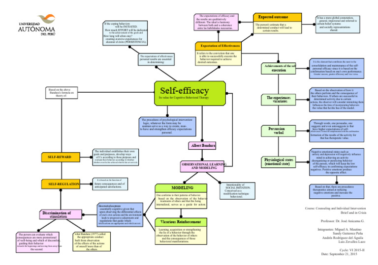 Conceptual Map of Self Efficacy PDF | PDF | Self Efficacy | Emotions