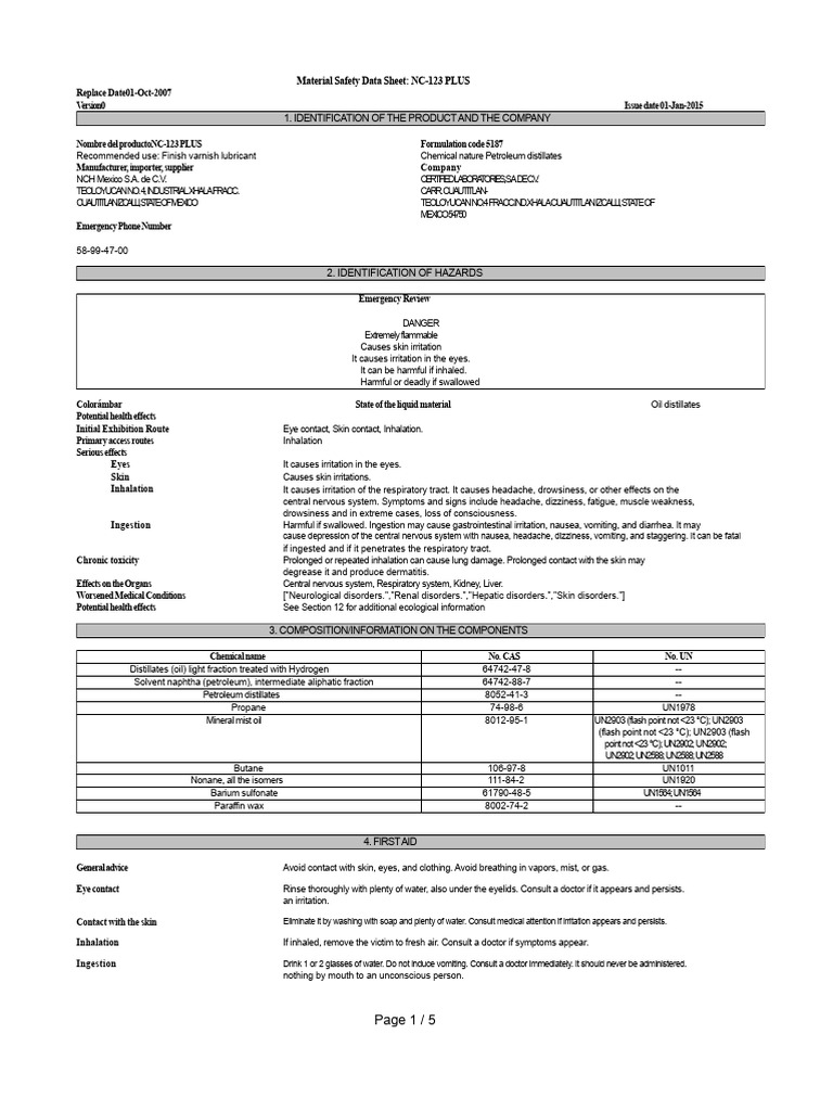 NC-123 Plus | PDF
