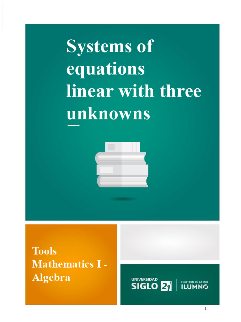 Solving Linear Equations with Three Variables | PDF | Equations ...