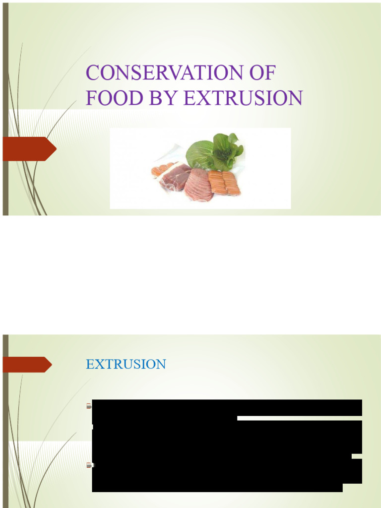 Food Preservation through Extrusion Process | PDF | Extrusion | Starch