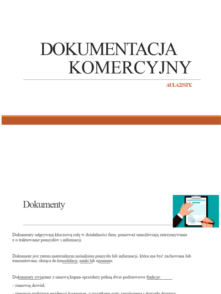 Dokumentacja Handlowa | PDF