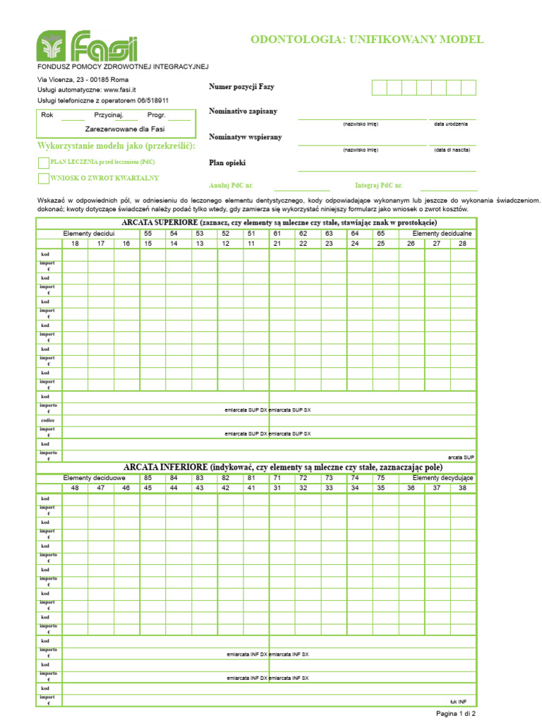FAS Model Jednolity | PDF