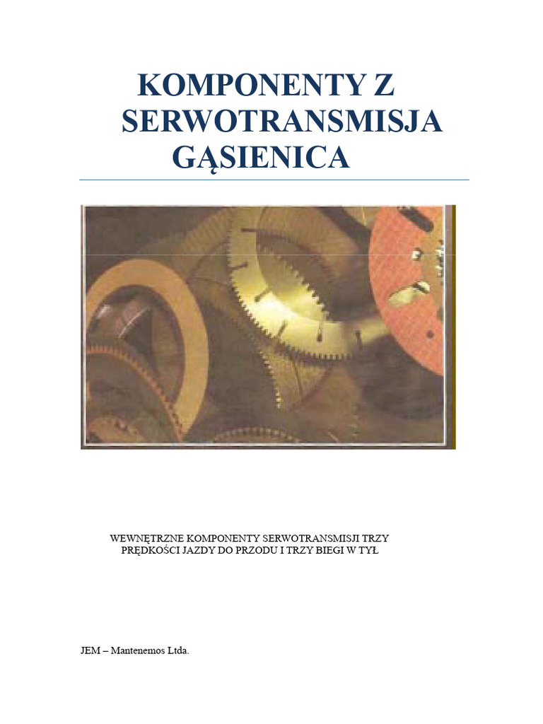 Komponenty Serwotransmisji | PDF