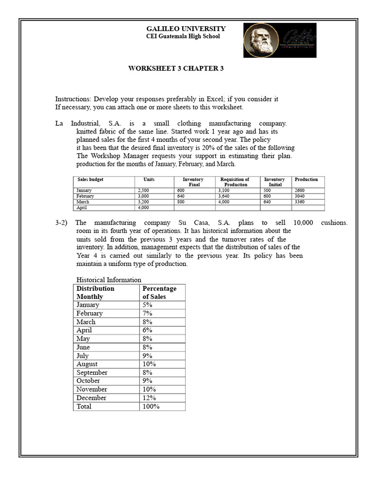 Worksheet 3 Budgets | PDF | Business | Economies