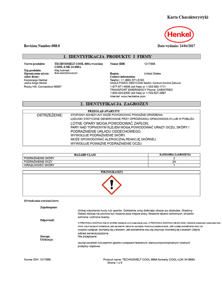 Henkel SDS | PDF