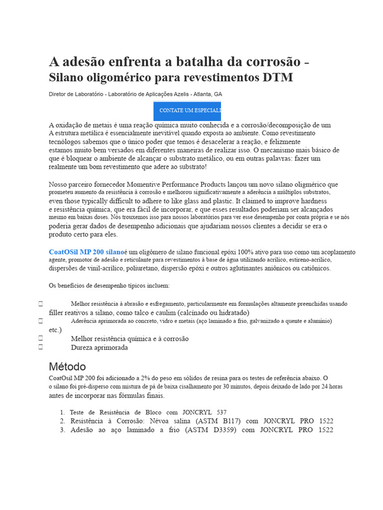 coatosil-mp-200-TDS - ADESIVO | PDF | Corrosão | Poliuretano