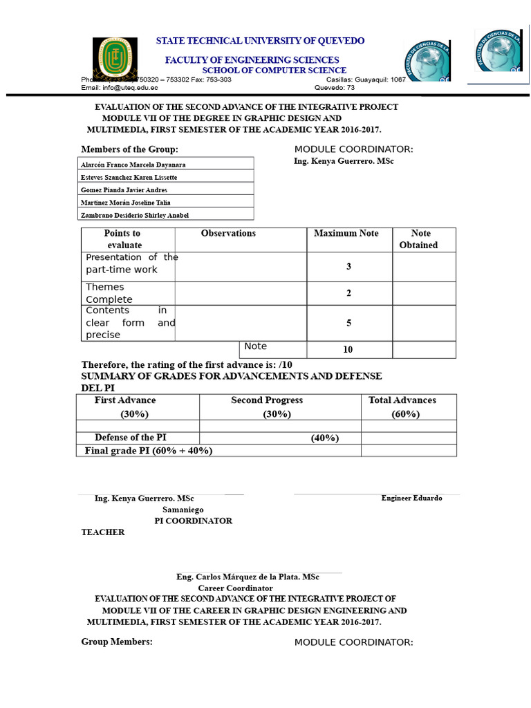 Grade Sheet Template | PDF | Computing