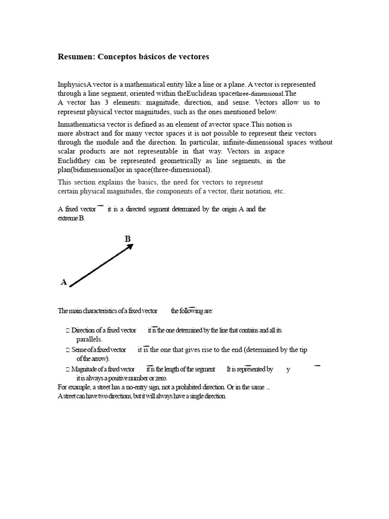 Fundamentals of Vectors Explained | PDF | Euclidean Vector | Vector Space