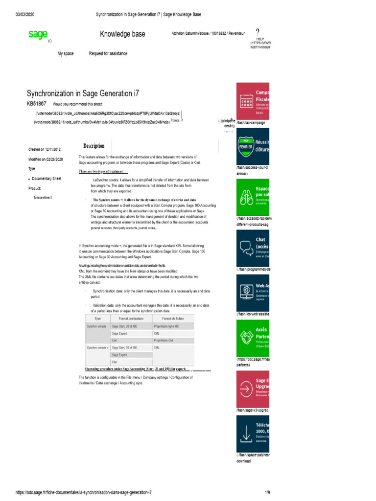 Synchronization in Sage Generation i7 _ Sage Knowledge Base | PDF | Computer File | Xml