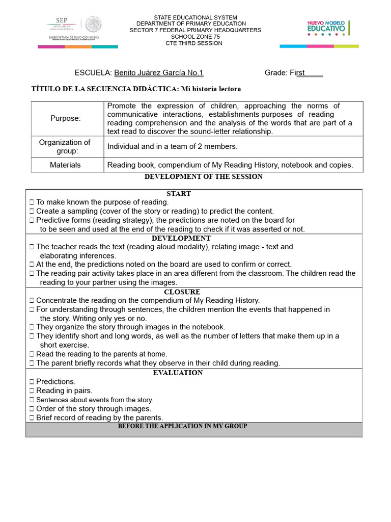 Didactic Sequence | PDF | Reading Comprehension | Communication