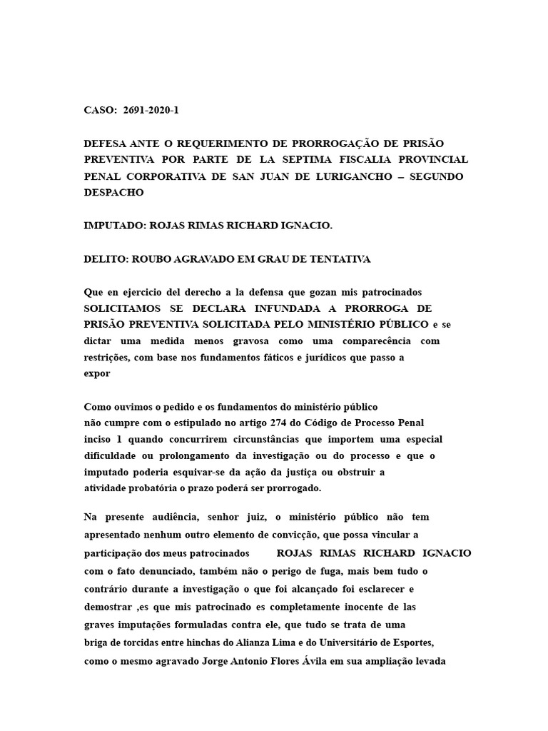 Robertin - ABSOLUÇÃO DE PRORROGAÇÃO PP | PDF | Promotor | Crimes